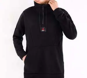 JORDAN Air Half-zip Athleisure Sweatshirt - Black