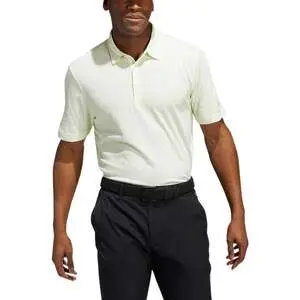 Adidas Ss22 Small Geometry Pattern Printing Short Sleeve Light Green Polo Shirt