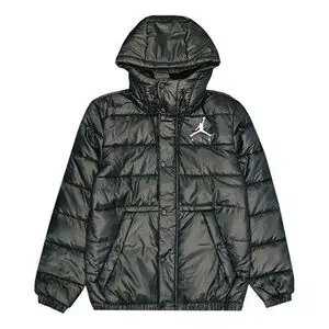 JORDAN Air Athleisure Padded Hooded Jacket - Black