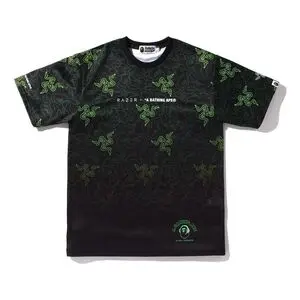 A BATHING APE X Razer Neon Camo T-shirt - Black