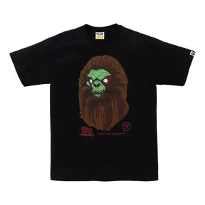 A BATHING APE Horror Mad Face Tee - Black