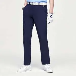 FILA Solid Color Gym Woven Sports Long Pants