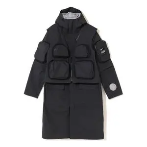 Nike Multifunction Detachable Waterproof Hooded Coat Asia Sizing - Black