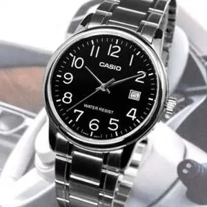 Casio Analog Quartz Watch With Water Resistance - Black