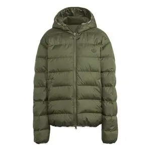 Adidas Originals Down Puffer Jacket With Large Logo - Green