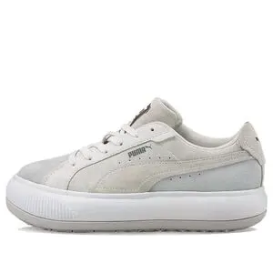 PUMA Suede Mayu Raw Low Top Sneakers - Gray/white