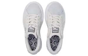 PUMA Suede Mayu Raw Low Top Sneakers - Gray/white