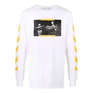 Off-White Fw21 Caravaggio Painting Long Sleeves T-shirt - White