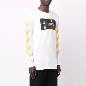 Off-White Fw21 Caravaggio Painting Long Sleeves T-shirt - White