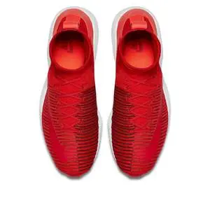 Nike Zoom Air Mercurial Xi Flyknit High-top Sneakers - Red/grey