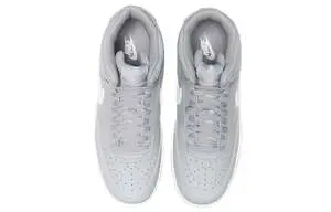 Nike Court Vision Mid Top Sneakers - Gray/white