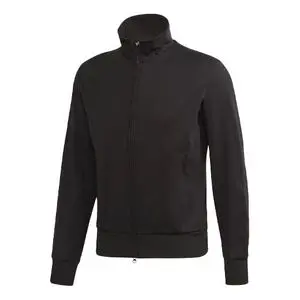 Adidas Y-3 Long Sleeve Jacket With Printing Logo And Stand Collar - Black