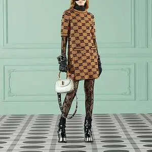 Gucci Gg Wool Bouclé Jacquard Dress