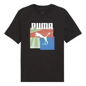 PUMA Graphic Summer Sports T-shirt - Black