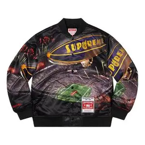 Supreme X Mitchell & Ness Stadium Satin Varsity Jacket - Multi-color