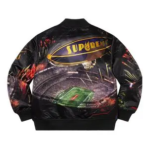 Supreme X Mitchell & Ness Stadium Satin Varsity Jacket