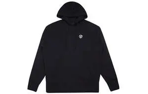 VANS Hooded Sweater With Side Zipper Detail - Black