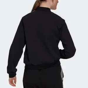 Adidas Stripe Splicing Sports Training Jacket - Black