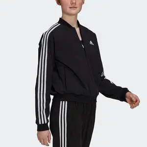 Adidas Stripe Splicing Sports Training Jacket - Black