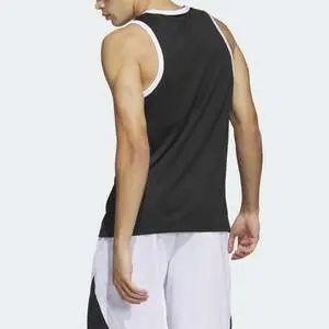 Adidas Legends Basketball 3-stripes Tank Top - Black/white