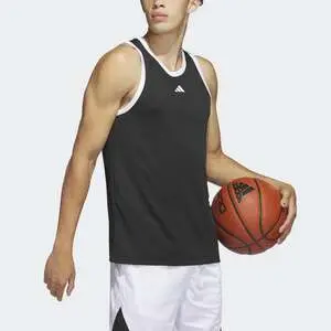 Adidas Legends Basketball 3-stripes Tank Top - Black/white
