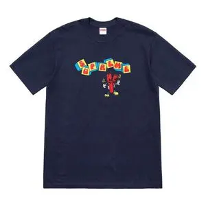 Supreme Ss19 Dynamite Tee Short Sleeve Navy - Blue