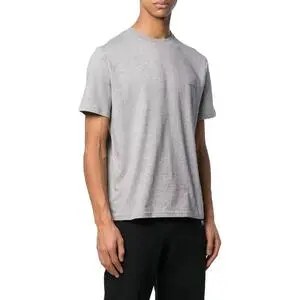 Balenciaga Small Logo Print Cotton T-shirt - Grey