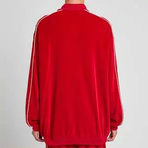 Gucci Velour Taped Oversized Track Jacket