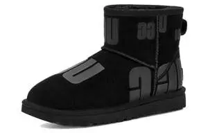 UGG Classic Mini Scatter Graphic Boots - Black/gray