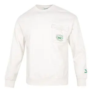 PUMA Das Cc Graphic Crew Sweater - White/green