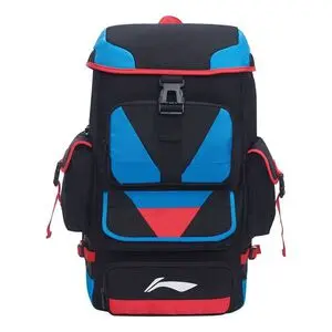 LI-NING Large Capacity Basketball Backpack - Black/blue/red