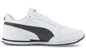 PUMA St Runner V3 Leather Casual Sneakers - White/black