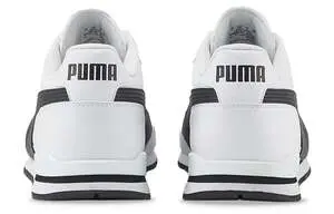 PUMA St Runner V3 Leather Casual Sneakers - White/black