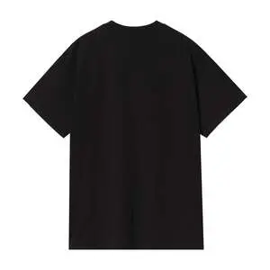 Carhartt Work In Progress Script Embroidery Short Sleeve T-shirt - Black