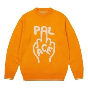 PALACE Finger Up Knit Sweater - Orange