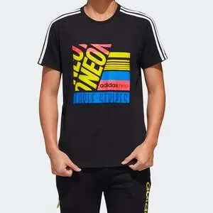 Adidas Neo Brlv Tee Printing Pattern Short Sleeve