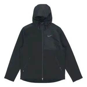 Nike Therma Long Zipper Training Jacket - Black