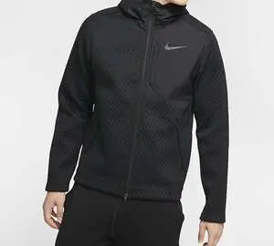 Nike Therma Long Zipper Training Jacket - Black