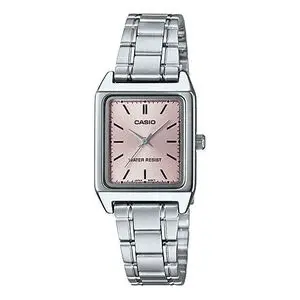 Casio Stainless Steel Link Strap Water Resistant Analog Watch - Pink