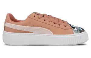 PUMA Platform Hyper Embroidered Lace Up Sneakers