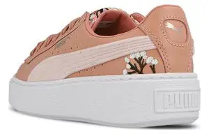 PUMA Platform Hyper Embroidered Lace Up Sneakers