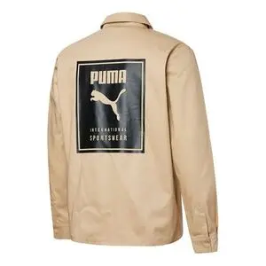 PUMA Logo Printing Retro Cargo Jacket - Tan
