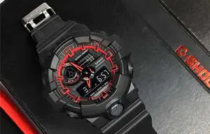 Casio G-shock Analog-digital Watch - Redblack