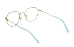 Gucci Metallic Round Frame Eyeglasses