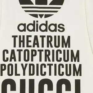 Gucci X Adidas Oversized Cotton Jersey Long Sleeve T-shirt