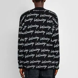 Balenciaga All Over Logo Jumper