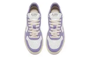 AUTRY Medalist Low Top Sneakers - White/purple