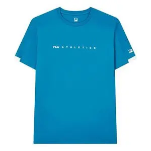 FILA Athletics Round Neck Short Sleeve Pullover - Blue
