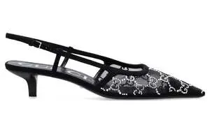 Gucci Slingback Pump With Embellished Detail