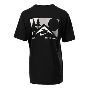 Nike U Nk Df Tee Db Trail Ssnl Sport Short Sleeves T Shirt - Black
